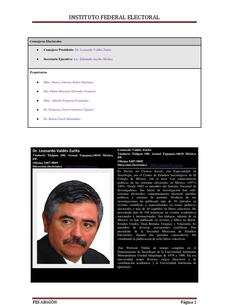 IFE | PDF | Ciudad de México | México