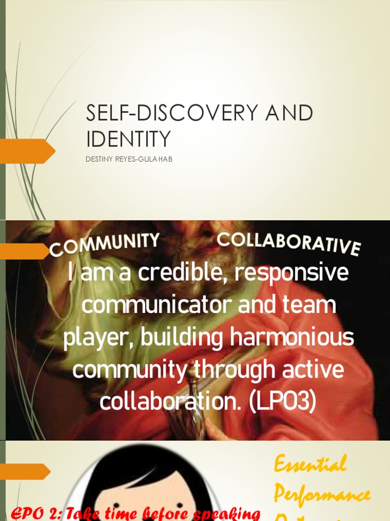 Self-Discovery and Identity: Destiny Reyes-Gulahab | PDF | Adolescence ...