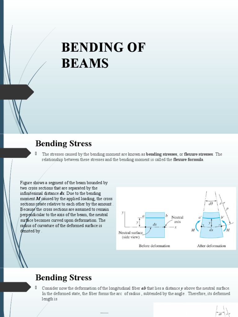 Bending of Beams | PDF | Bending | Beam (Structure)