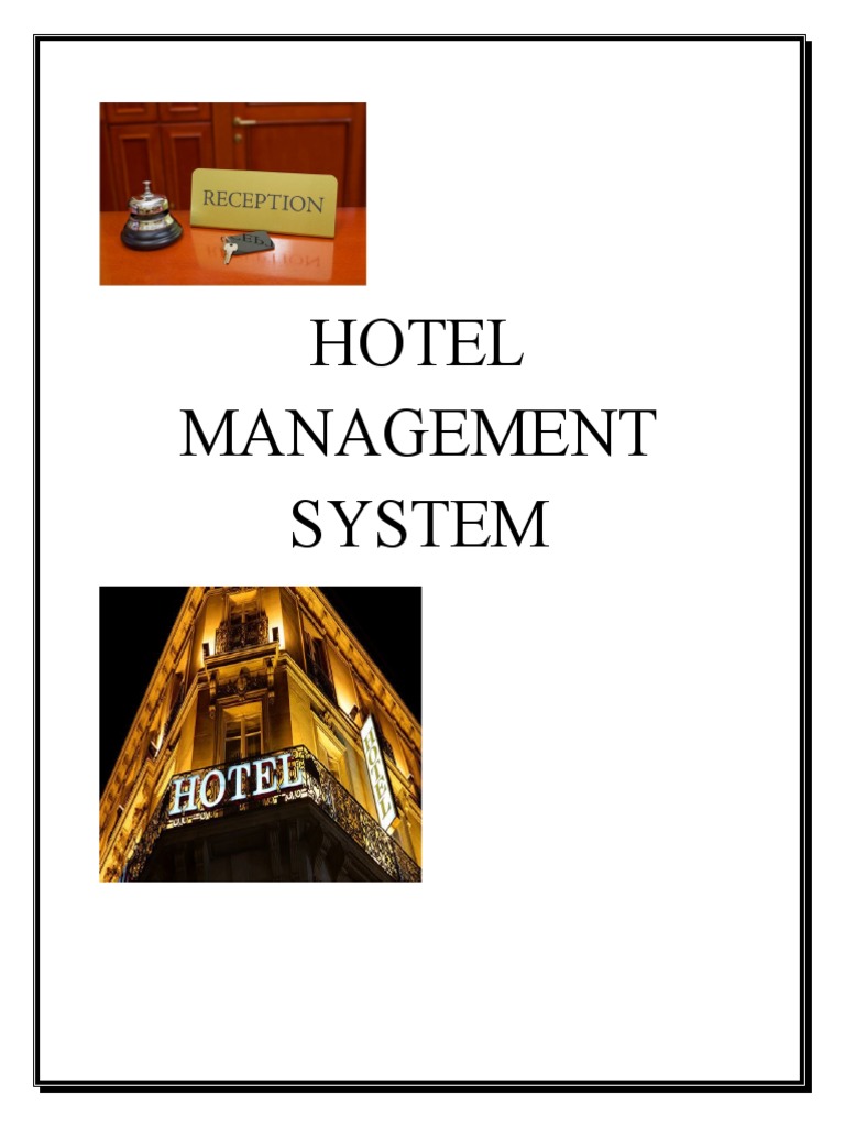 Hotel Management System | PDF | Point Of Sale | Operating System