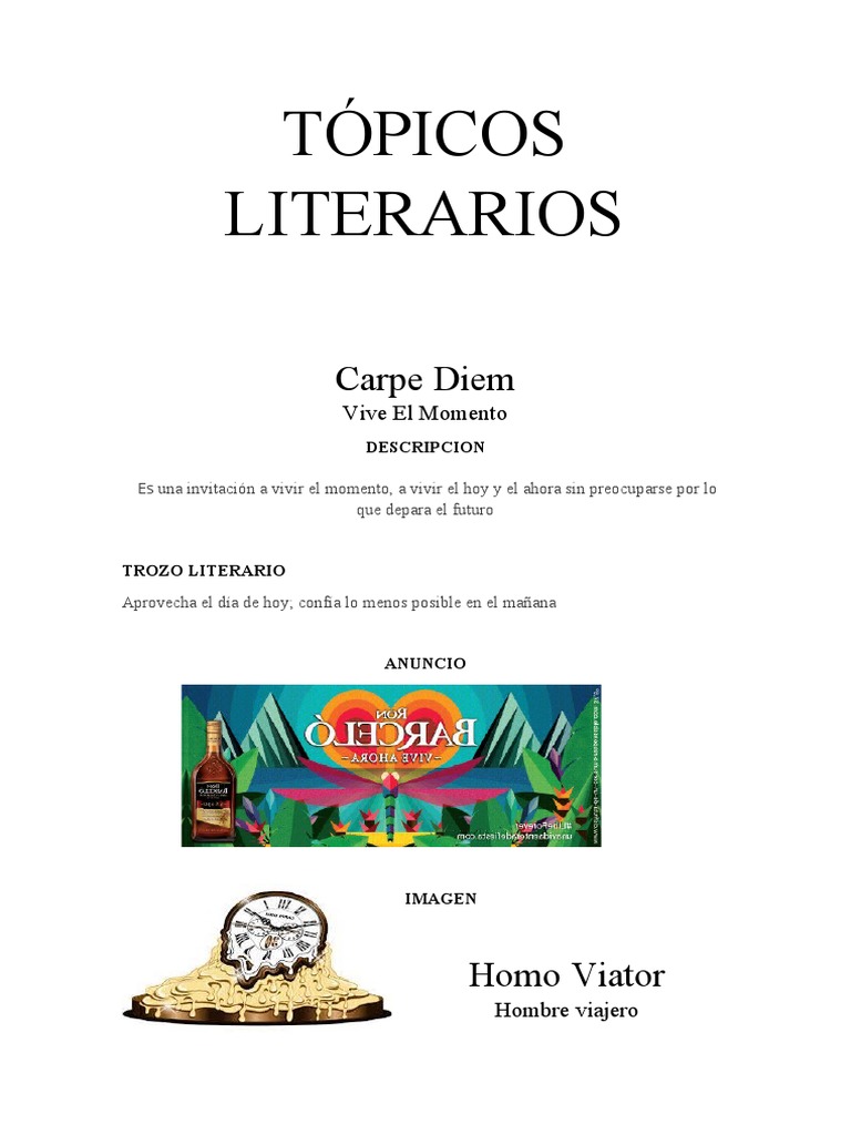 Tópicos Literarios | PDF