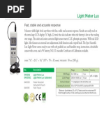 QMS Lux Meter Procedure | PDF | Calibration | Metrology