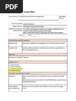 CSP 515 - Mangaging Stress Anxiety Asca Lesson Plan Template | PDF ...