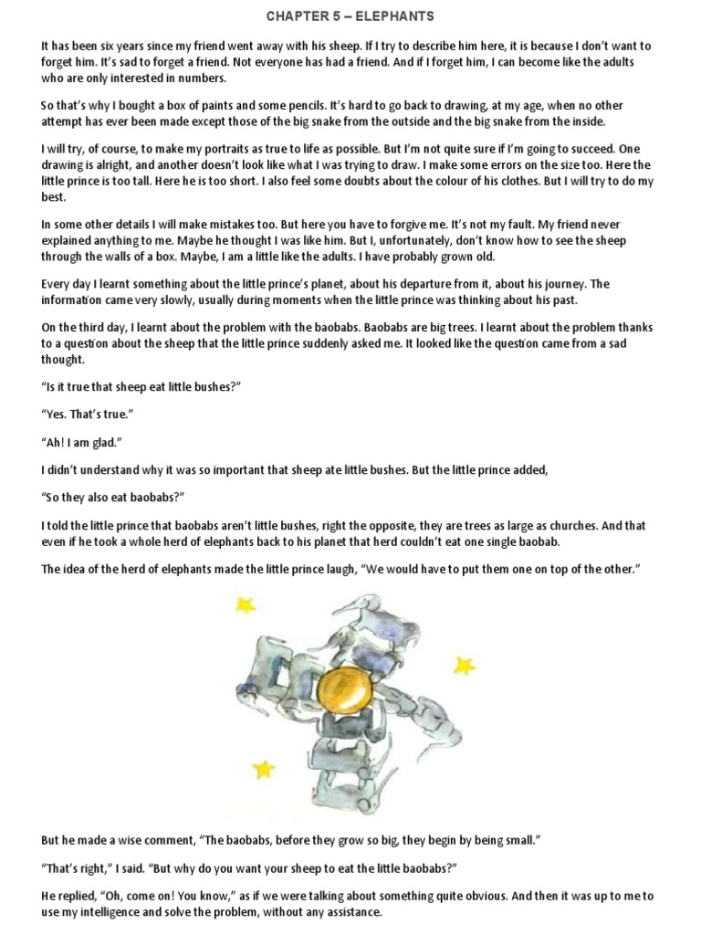 CHAPTER 5 - The Little Prince | Download Free PDF | The Little Prince