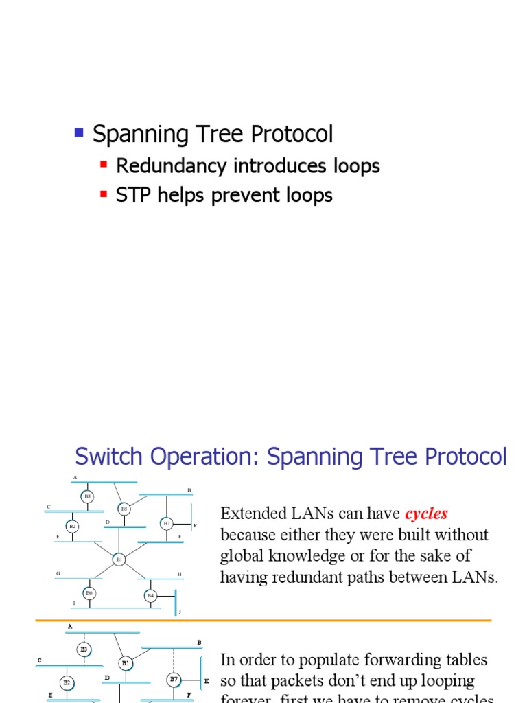 Lecture 4 - Spanning Tree Protocol + Token Ring | PDF | Network ...