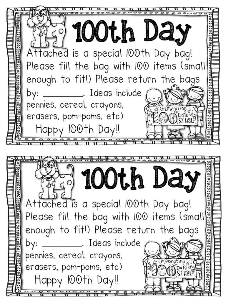 100th Day Bag | PDF