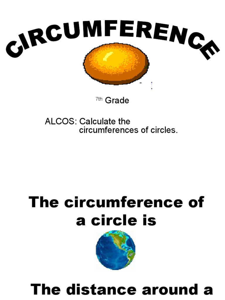 Grade ALCOS: Calculate The Circumferences of Circles | PDF