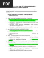 Examen de Diagnostico Historia I | PDF