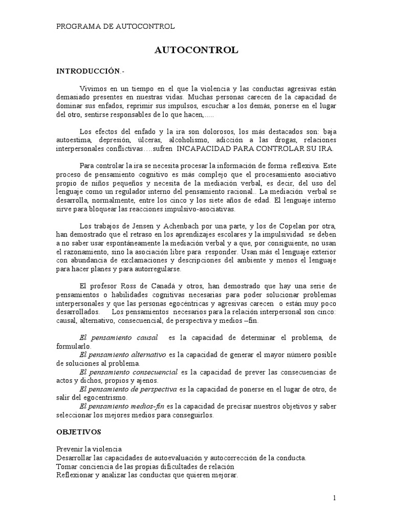 Autocontrol | PDF | Ira | Color