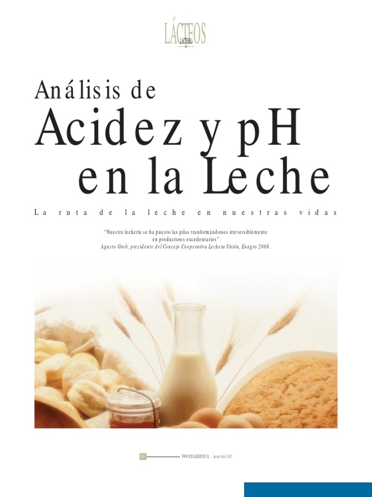 Articulo Acidez y PH en La Leche | PDF | Leche | Valoración