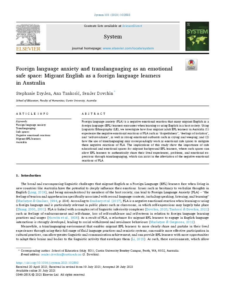 System: Stephanie Dryden, Ana Tankosi C, Sender Dovchin | PDF | Second ...