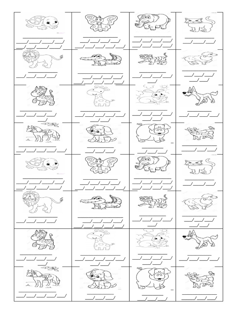 Guía de Ingles Animales | PDF