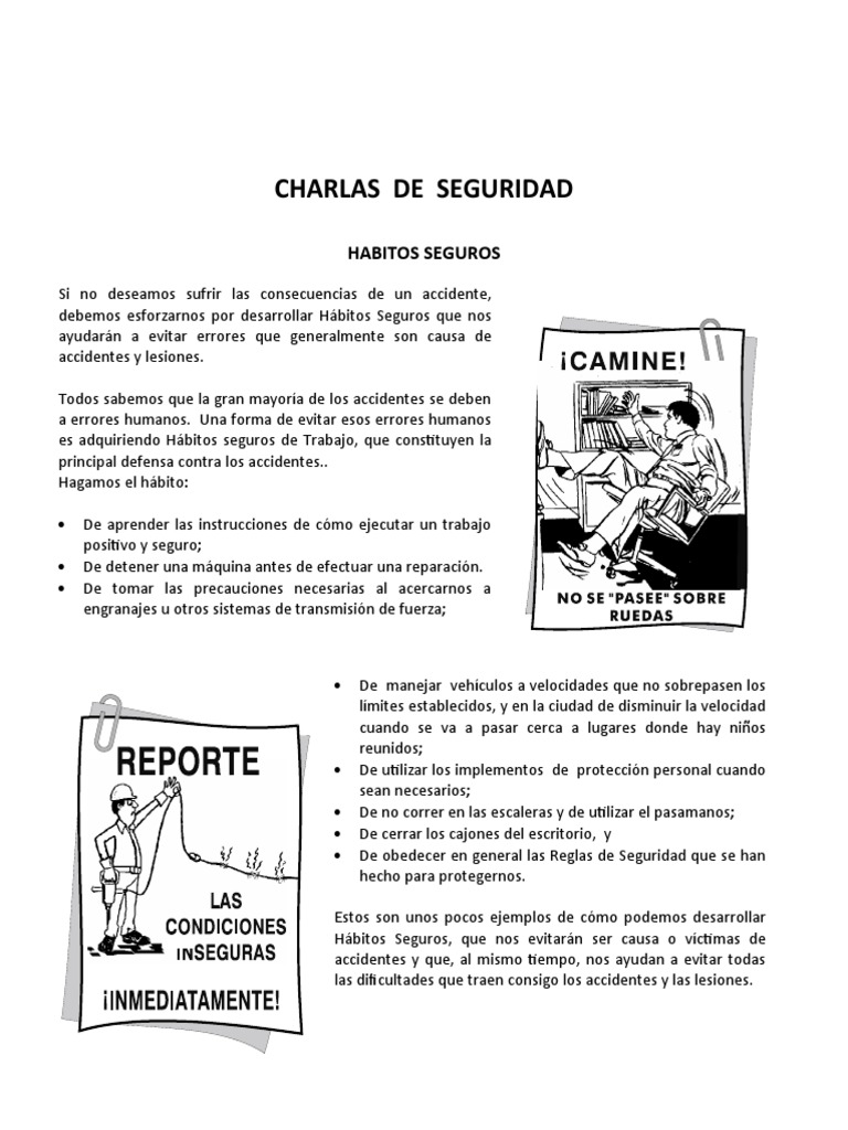 Habitos Seguros | PDF