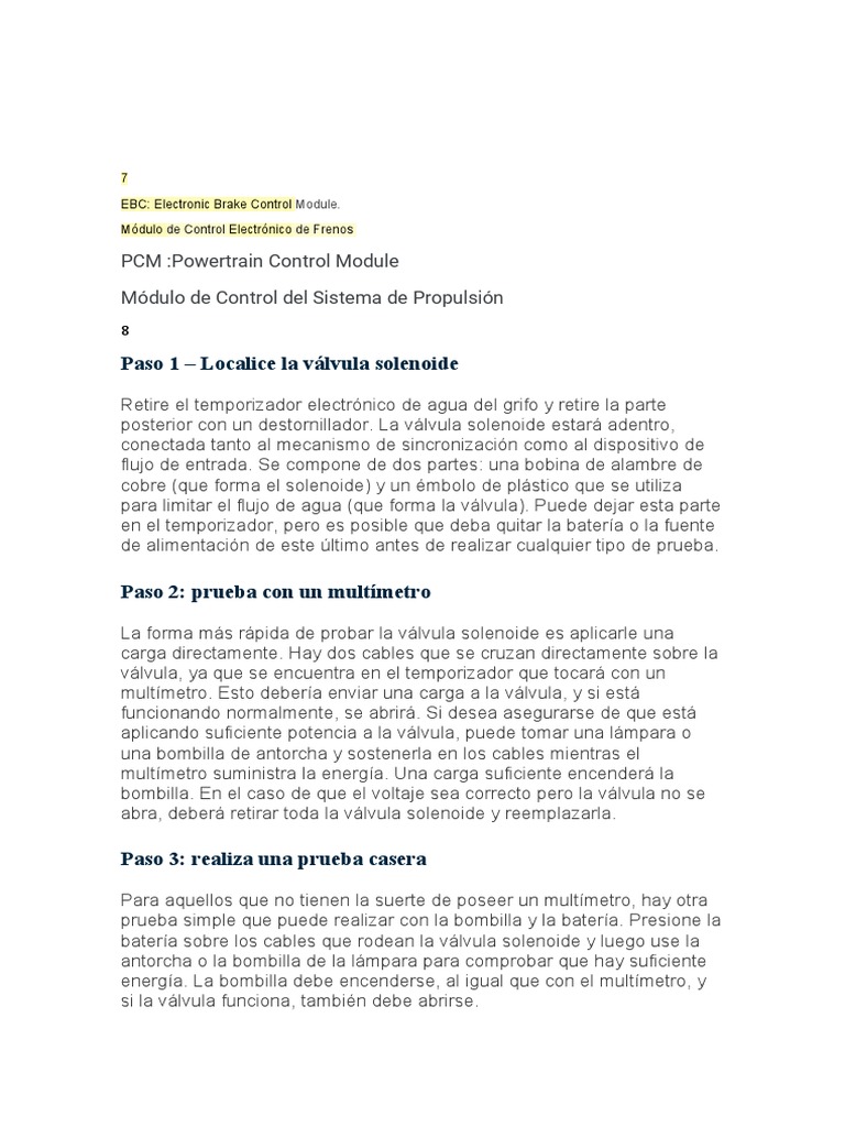 Paso 1 - Localice La Válvula Solenoide: PCM:Powertrain Control Module ...