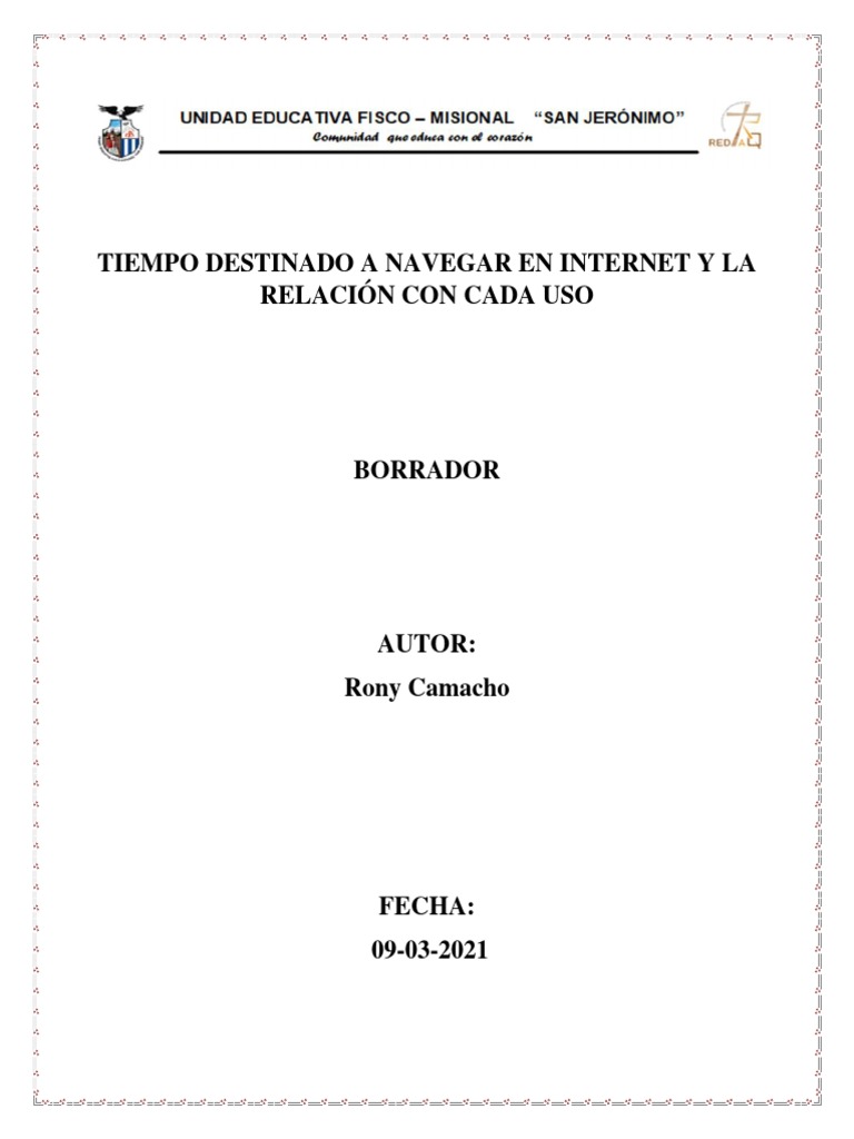 Ejemplo Informe Académico (08-03-2021) | PDF | Internet | Servicio de ...