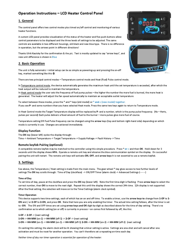 LCD Heater Control Panel V3 | PDF | Timer | Clock
