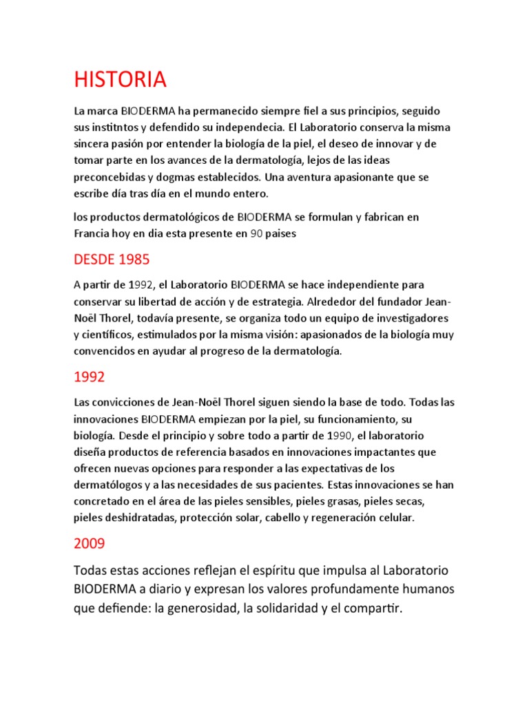 BIODERMA | PDF | Salud y bienestar | Estilo de vida