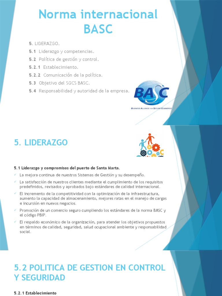 Norma Internacional BASC | PDF | Calidad (comercial) | Business