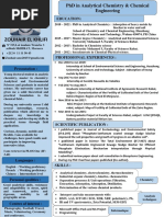 Fawad Javed Updated CV | PDF | Chemistry | Science