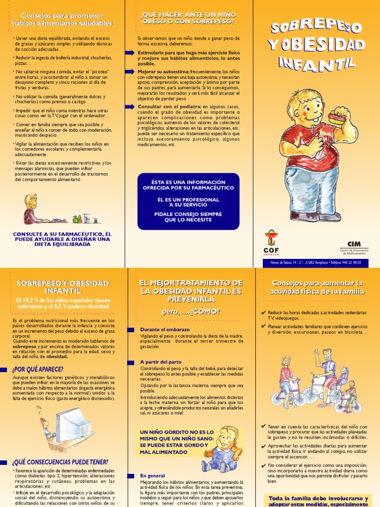 Formato triptico | Obesidad | Dieta | Prueba gratuita de 30 días | Scribd