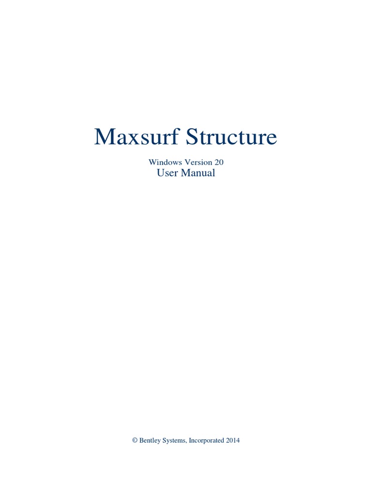 Maxsurf Structure: User Manual | Download Free PDF | Menu (Computing ...