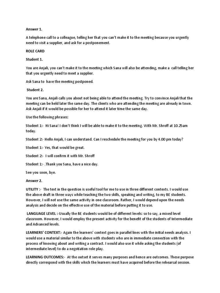 End Term Assignment of BETT | PDF | Negotiation | Learning