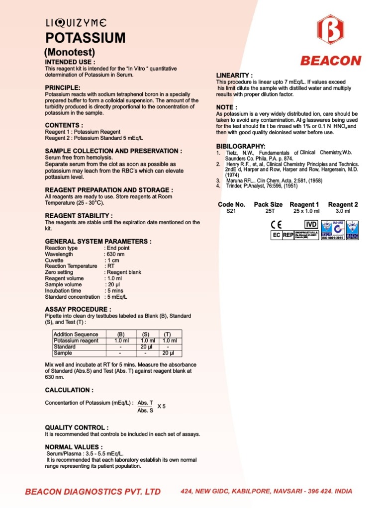 Potassium | PDF | Potassium | Chemistry
