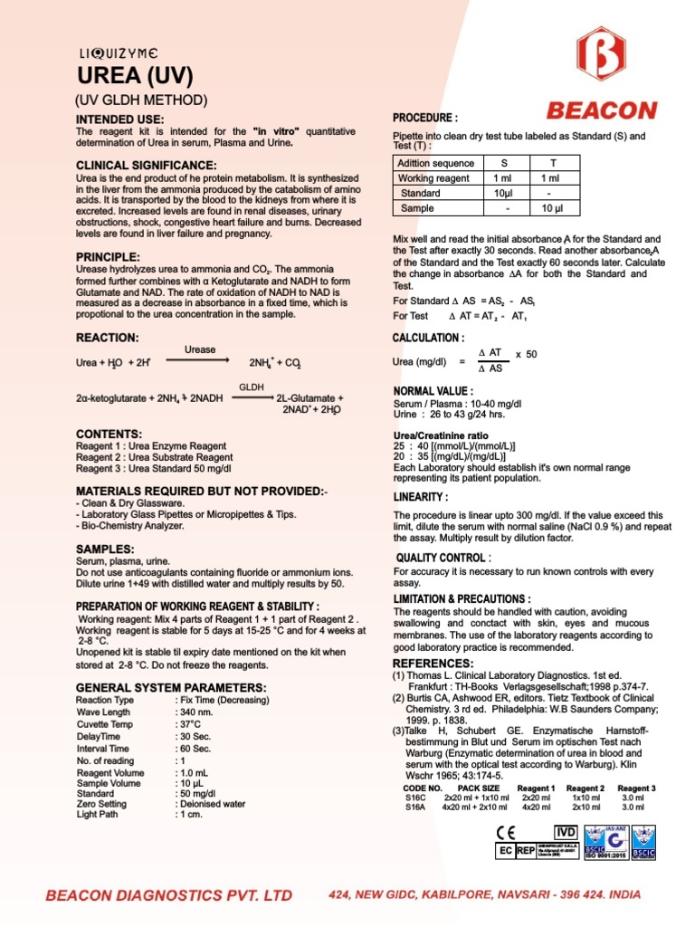 Urea Uv | PDF | Urea | Kidney