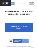 Guía para Acceder a CvLac y GrupLac en Minciencias | PDF