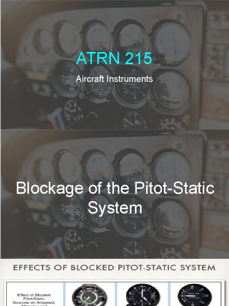 Blockage of The Pitot-Static System | PDF