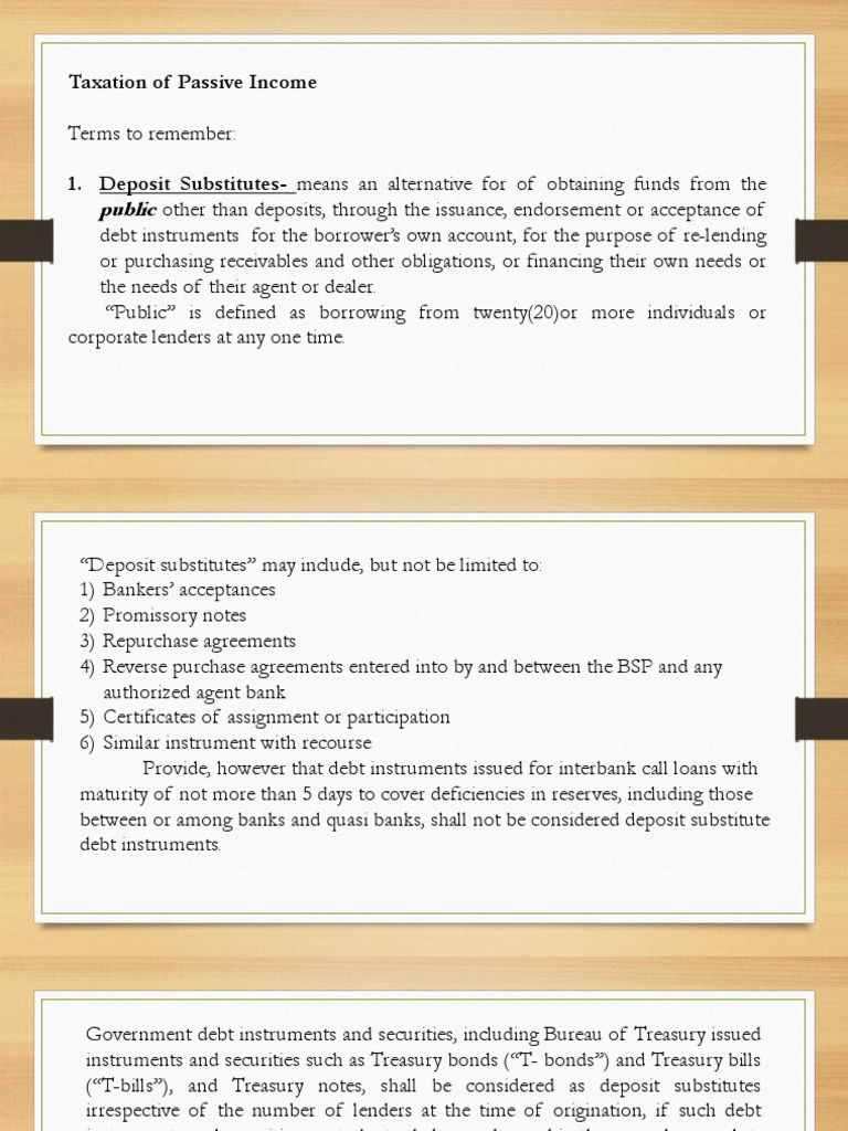 Taxation of Passive Income: Public | PDF | United States Treasury ...