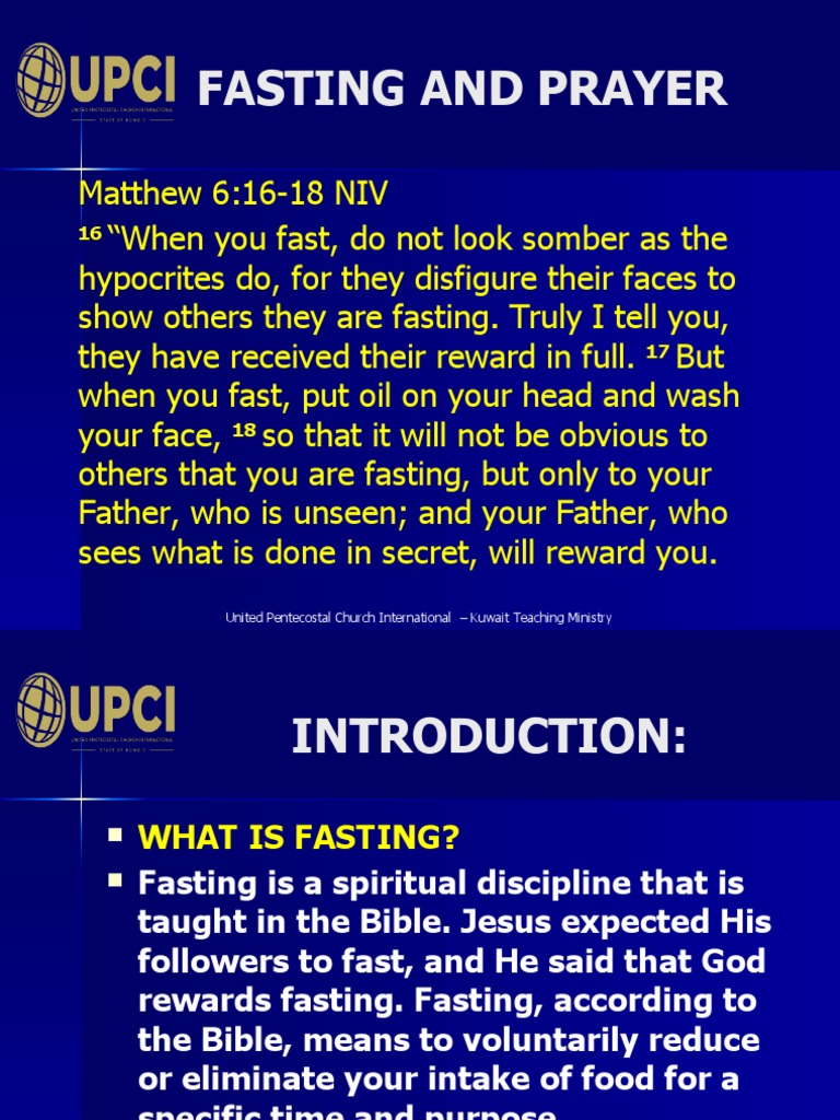 The Spiritual Discipline of Fasting and Prayer: Types of Fasts ...