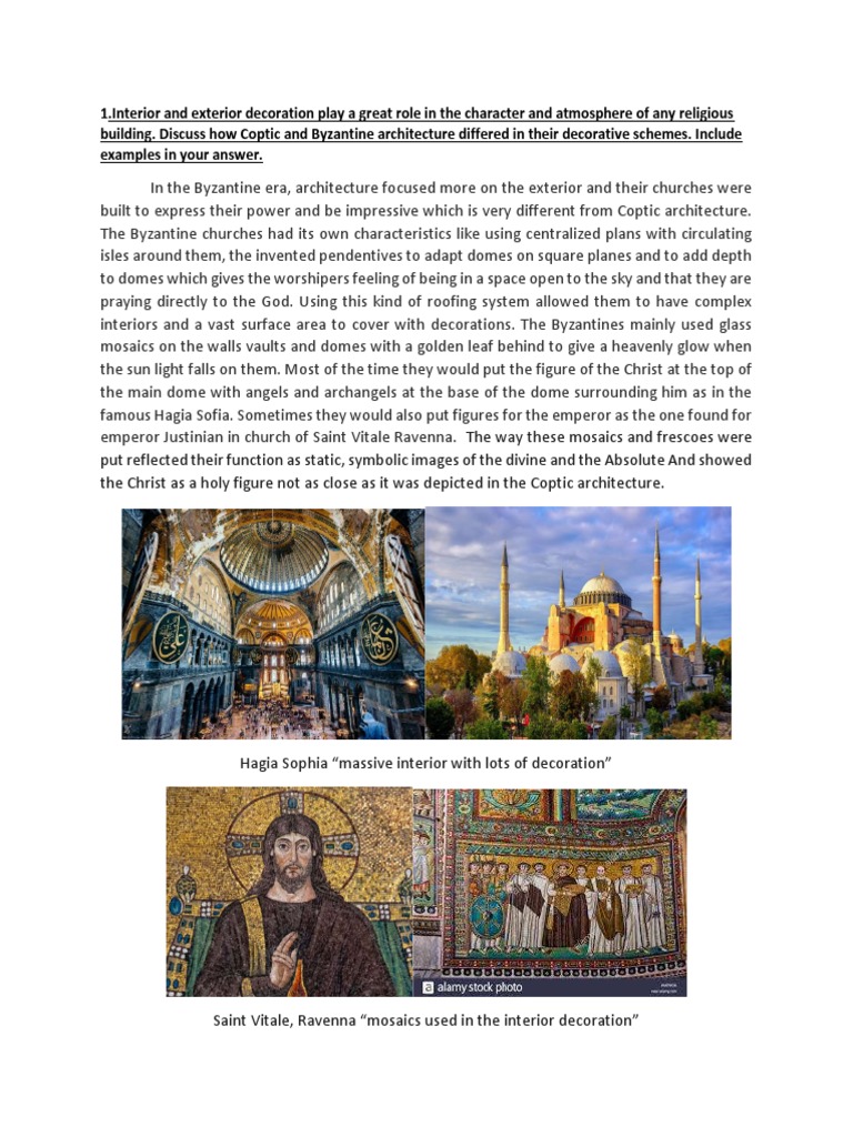 Coptic Architecture | PDF | Church (Building) | Mosaic