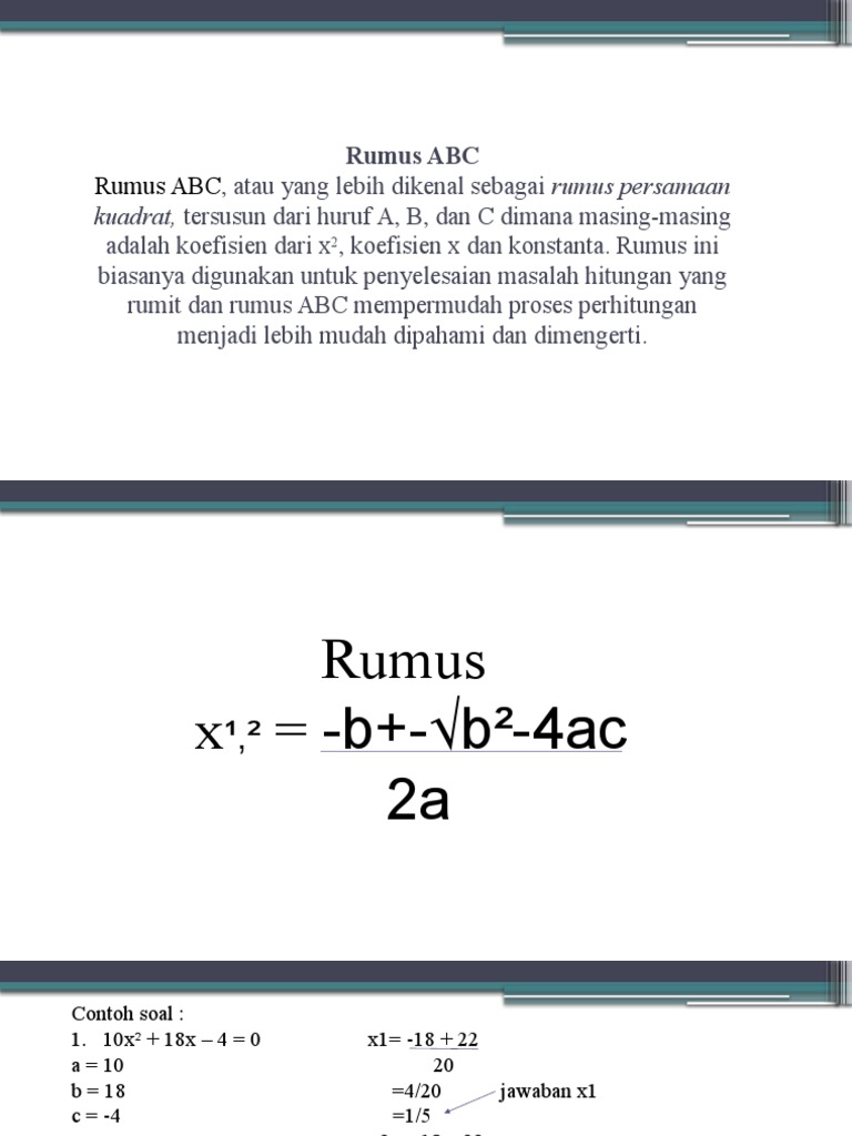 Rumus ABC | PDF