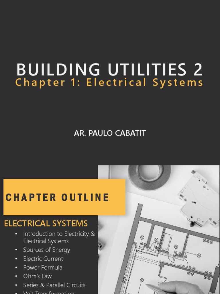 Building Utilities 2: Chapter 1: Electrical Systems | PDF | Electric ...