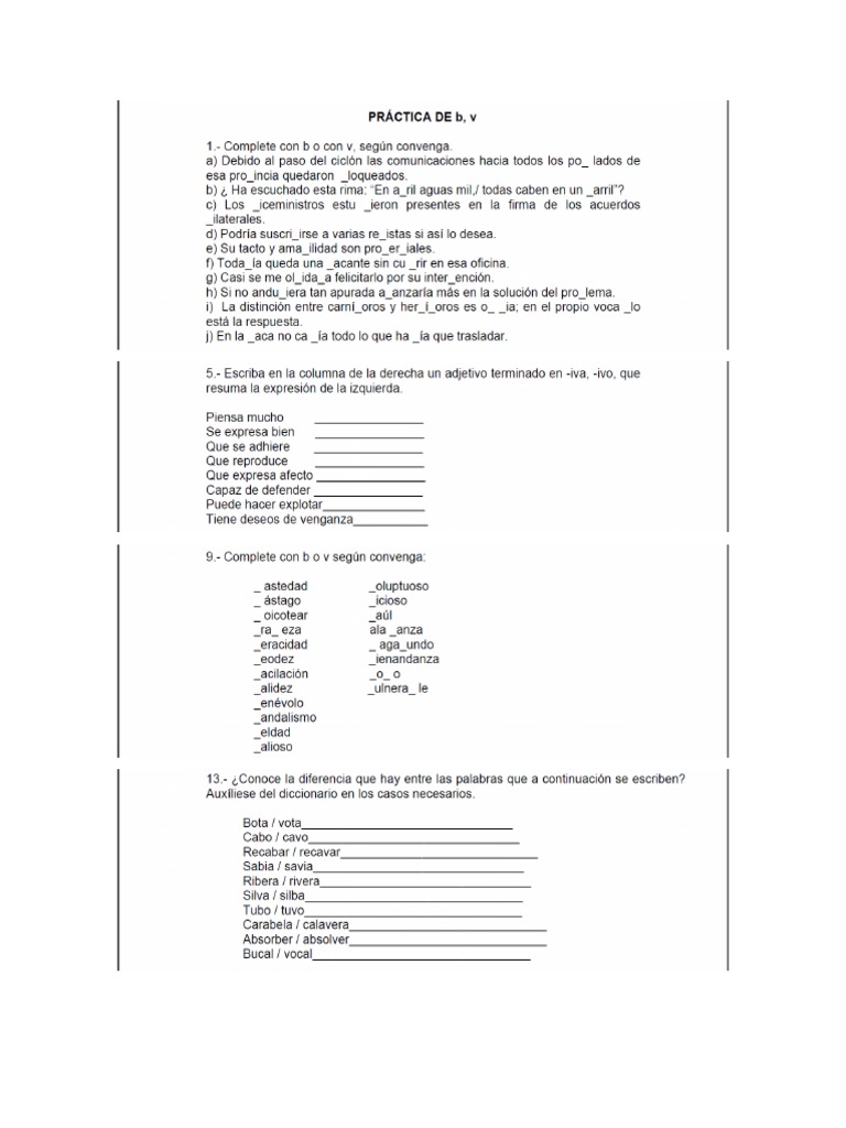 Ejercicios U2 | PDF