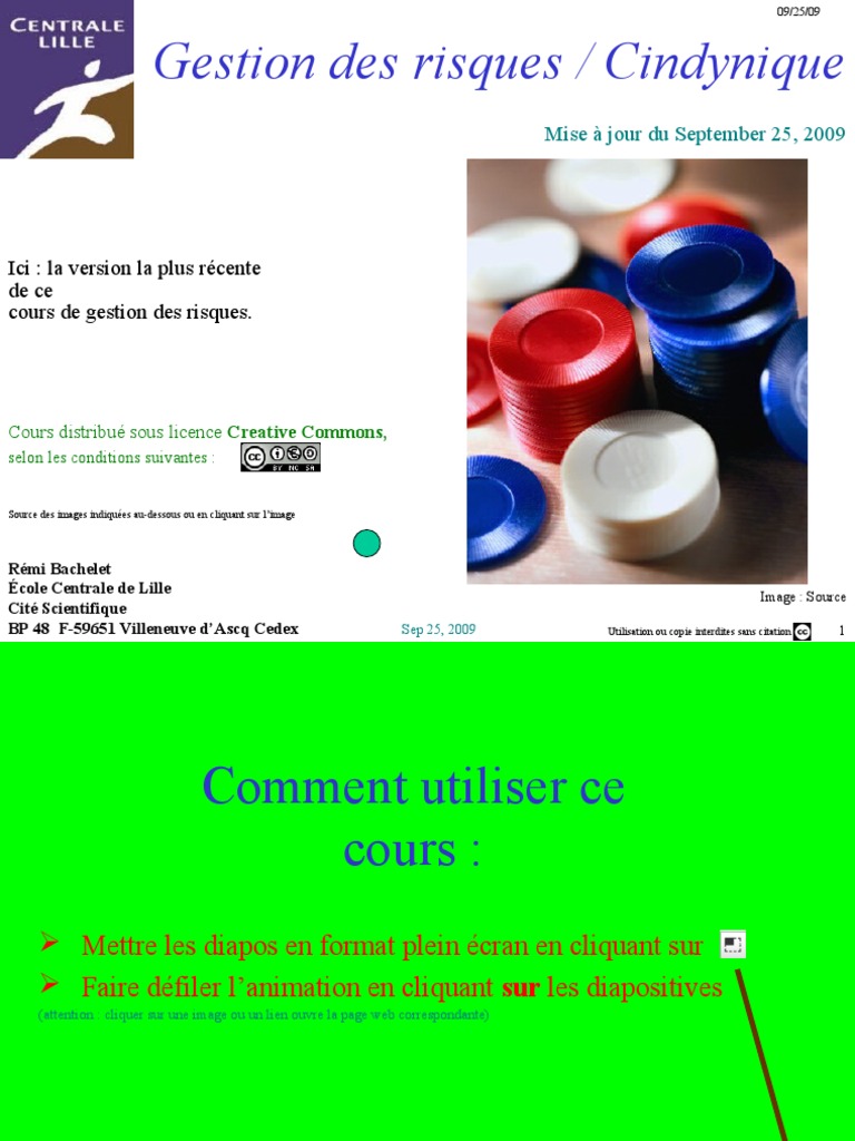 Cours de Gestion Des Risques | PDF | Modèle d'évaluation des actifs financiers | Option (Finance)