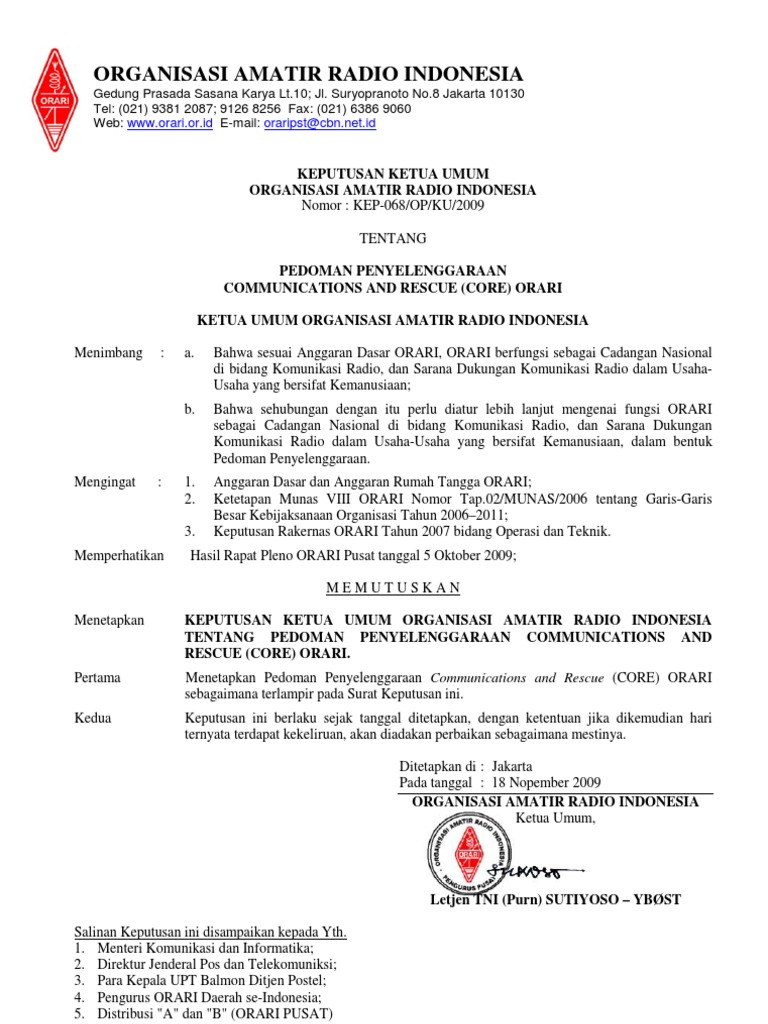 Pedoman CORE ORARI | PDF | Komputer