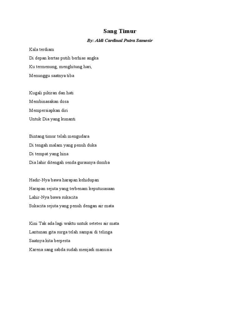 Sang Timur | PDF