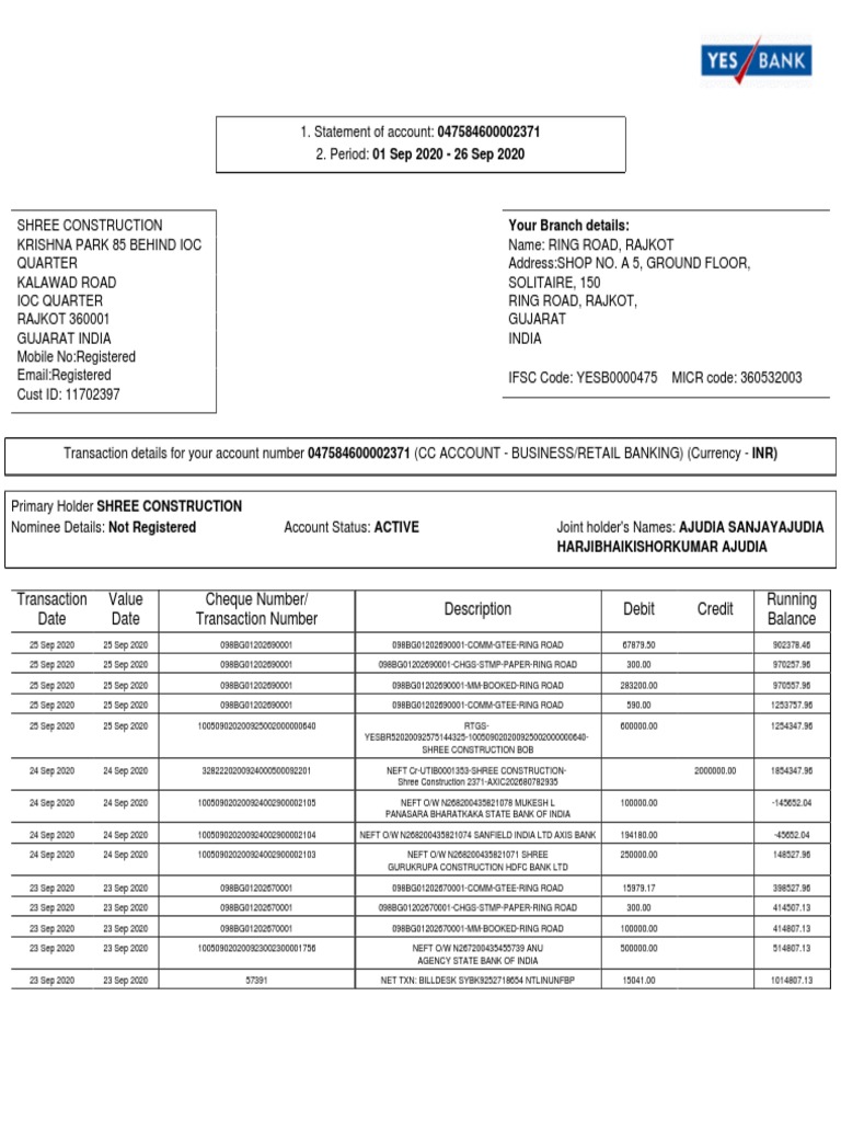 Your Branch Details | PDF | Banks | Financial Transaction