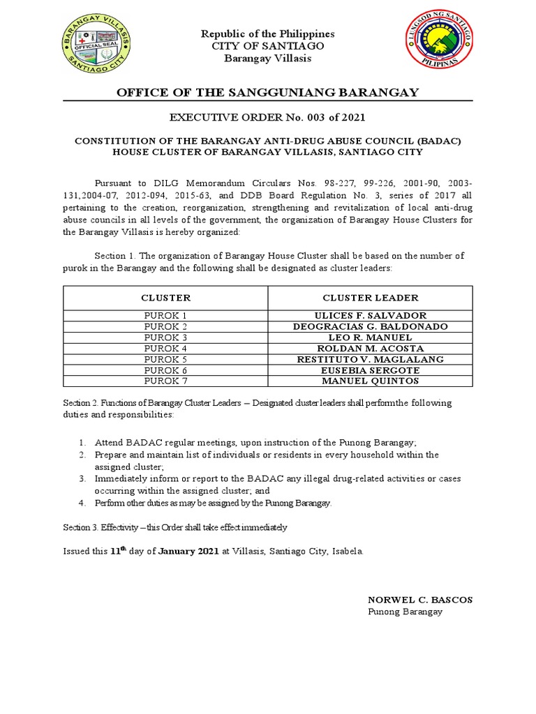 Badac House Cluster | PDF | Public Law | Justice