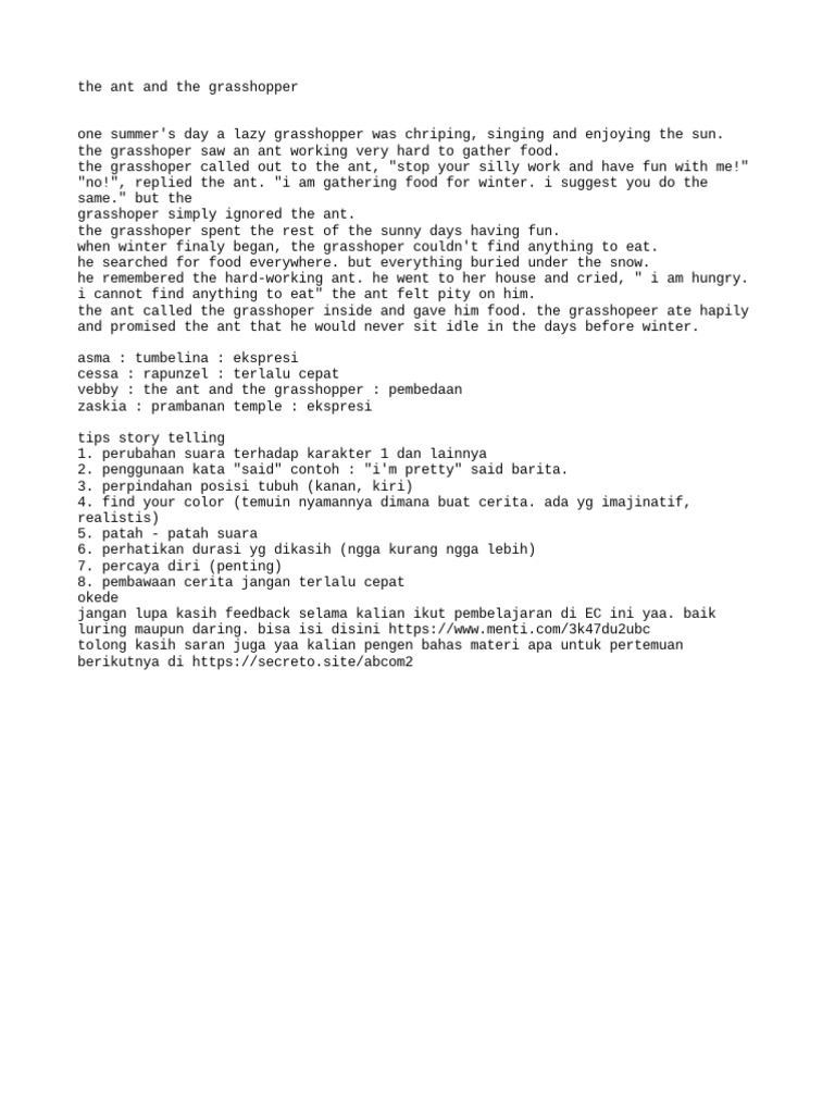 Story Telling | PDF