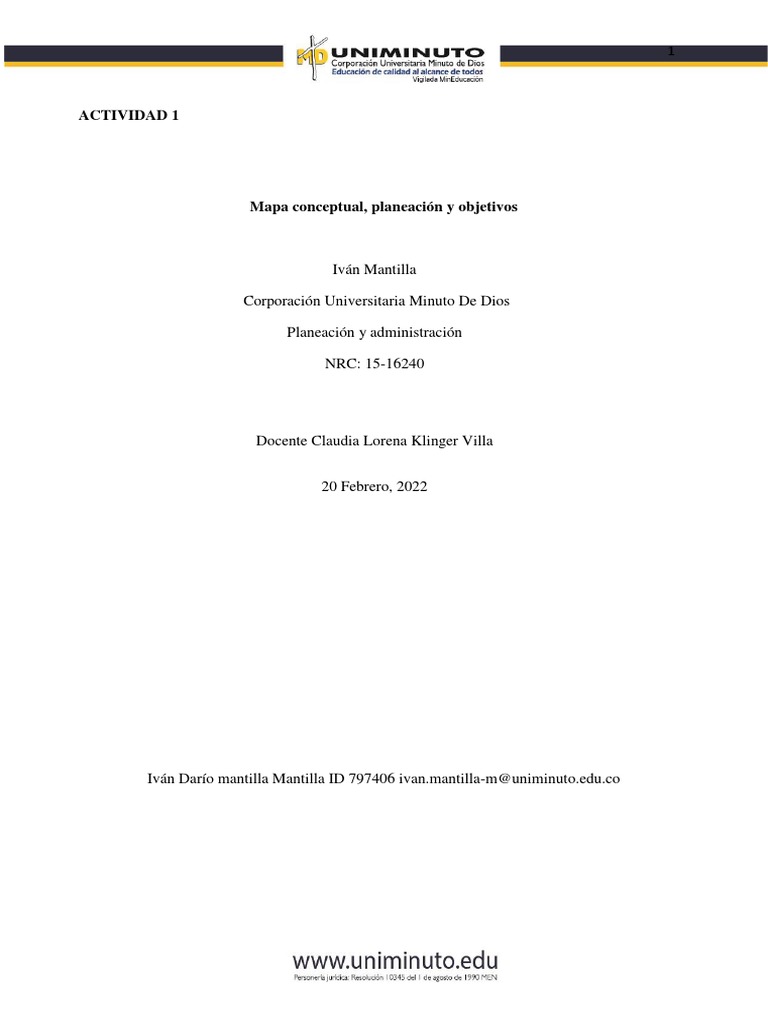Mapa Conceptual, Procesos de Planeacion Administrativa PDF | PDF | Planificación | Economias