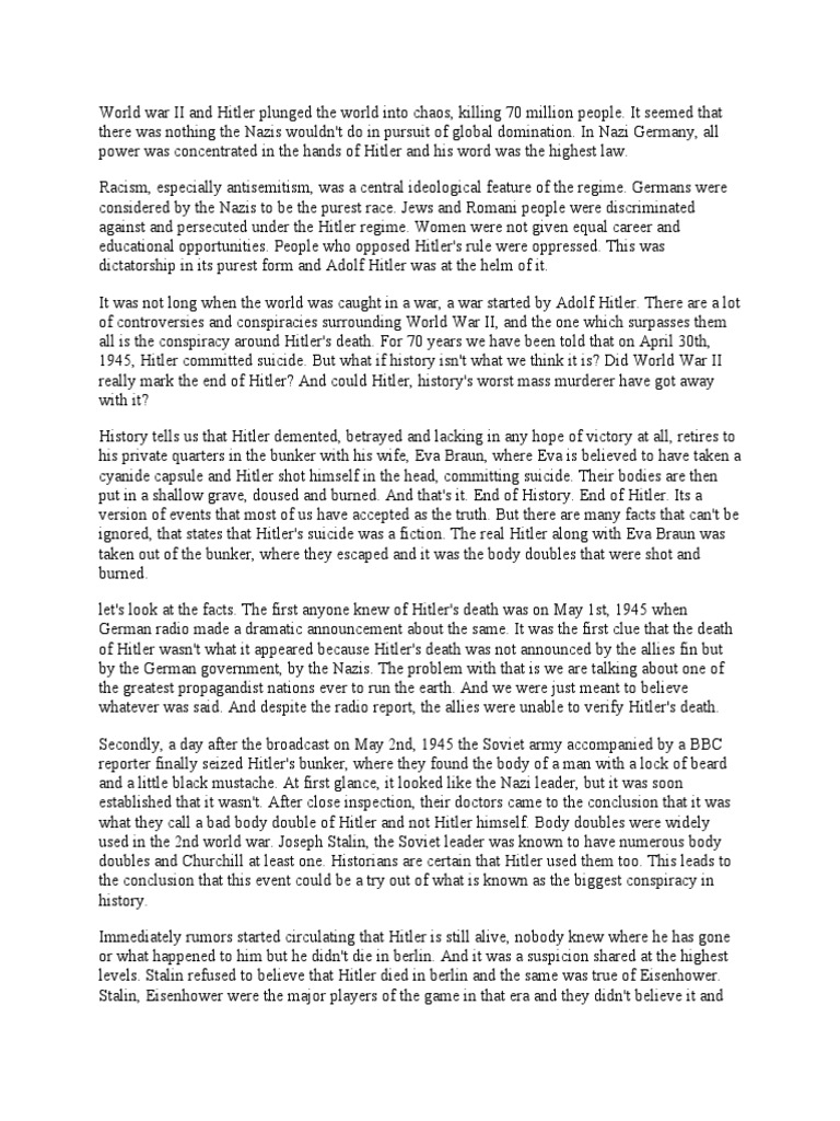 Adolf Hitler - Edited | PDF | Nazi Germany | Adolf Hitler