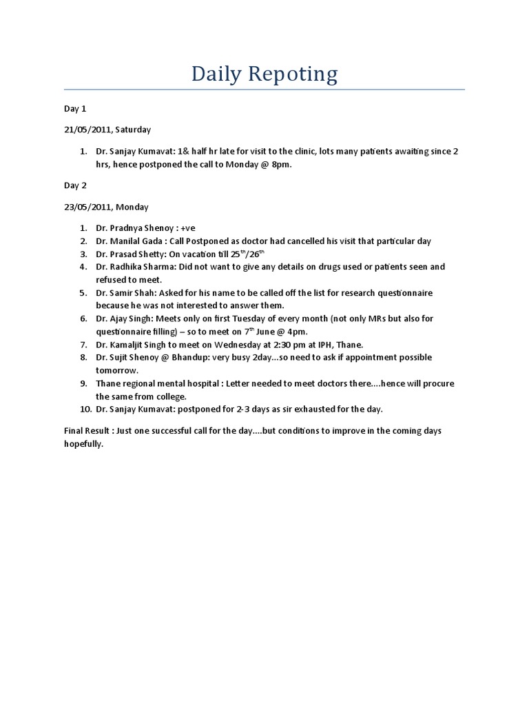 Clinic Visit Report: May 2011 | PDF