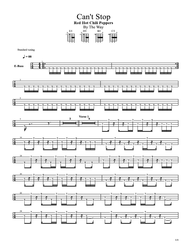 Cant Stop Bass | PDF