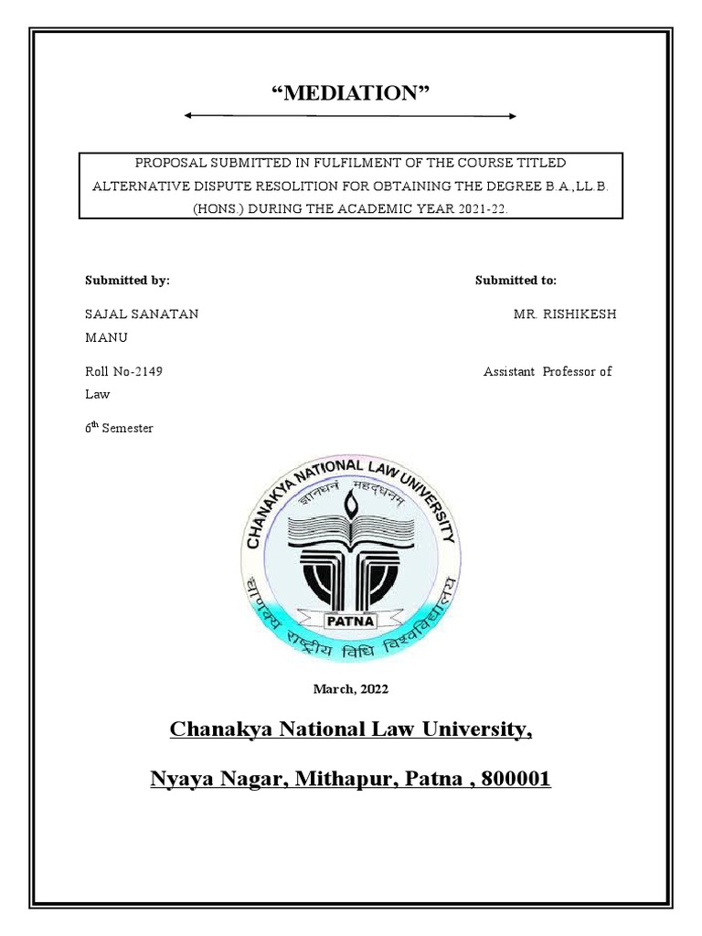Adr (FD) | PDF | Mediation | Alternative Dispute Resolution
