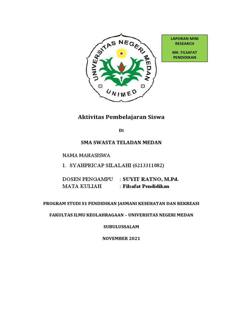 Mini Riset Filsafat Pendidikan | PDF