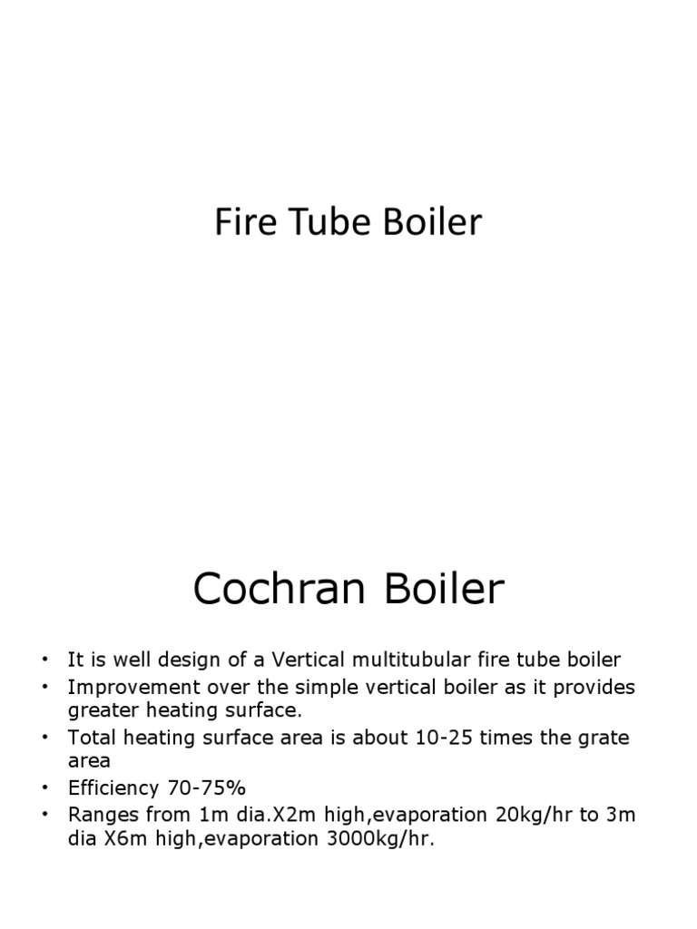 Fire Tube Boiler | PDF
