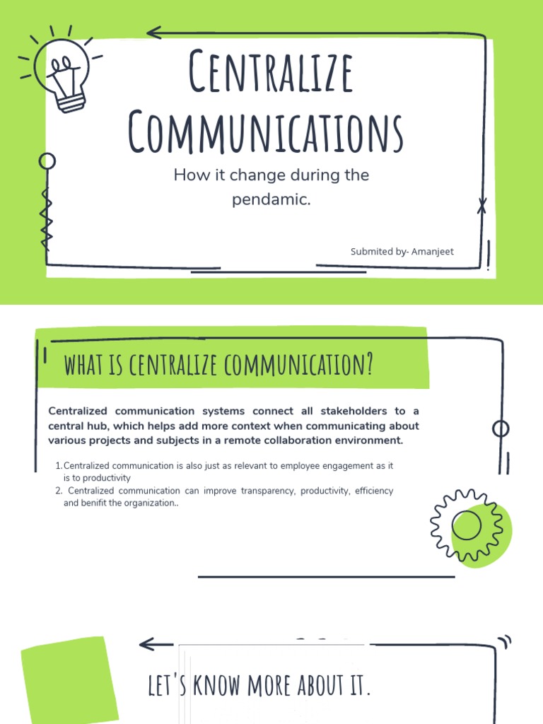How Centralized Communication Evolved During the Pandemic | PDF ...